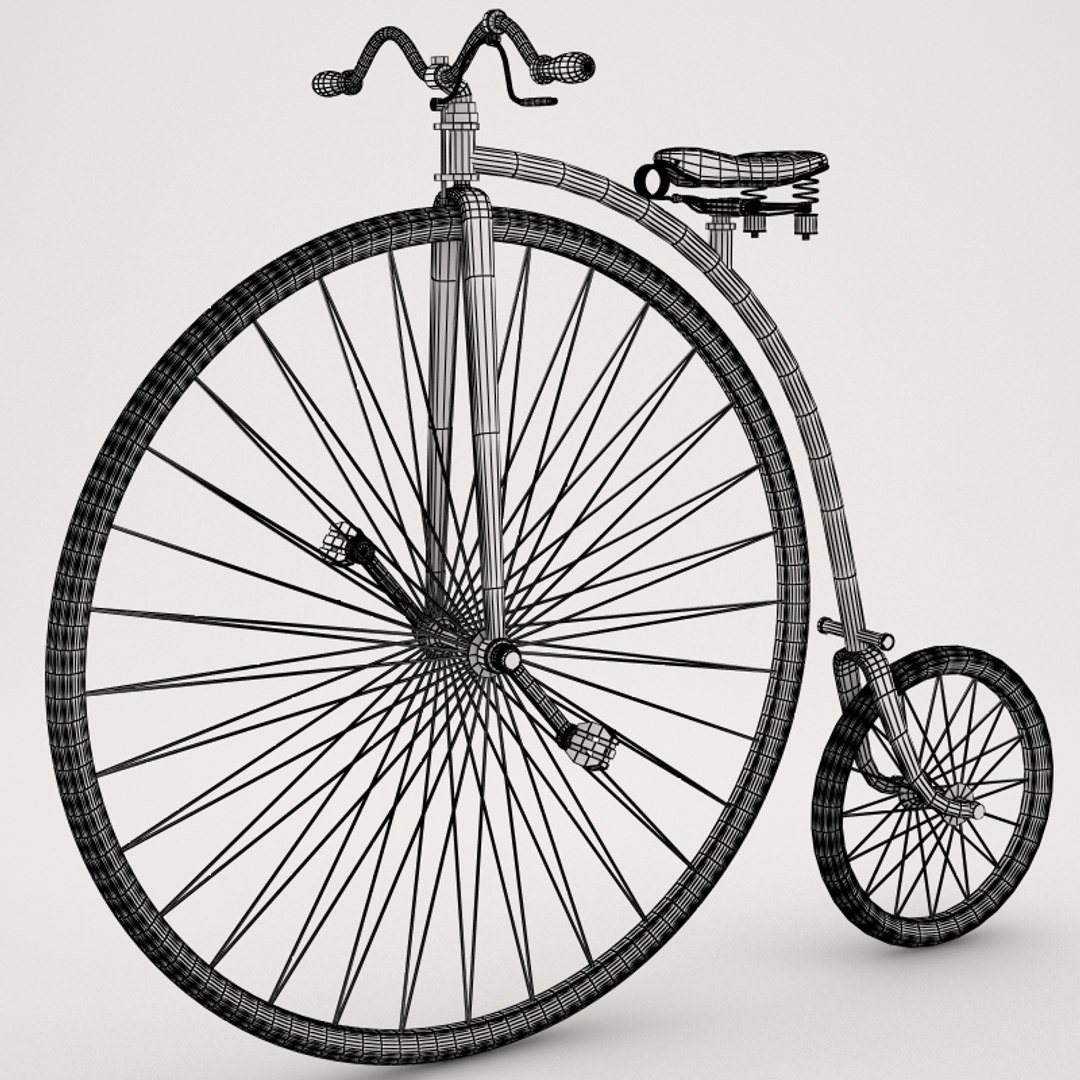 classical velociped 3d model