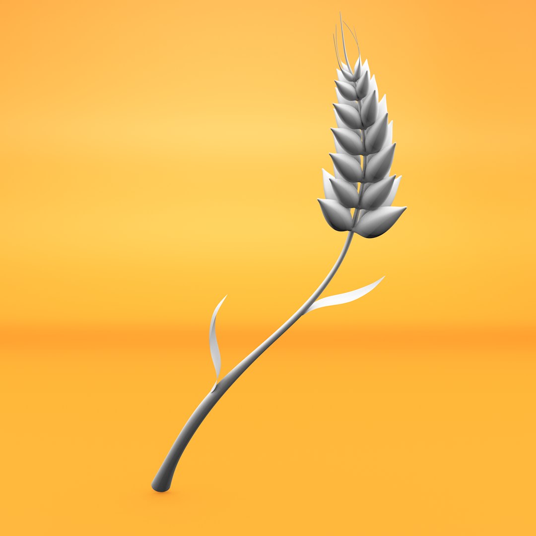 Cartoon Wheat 3D Model - TurboSquid 1235970