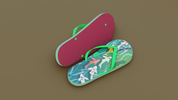 modelo 3d Chanclas gratis - TurboSquid 2073830