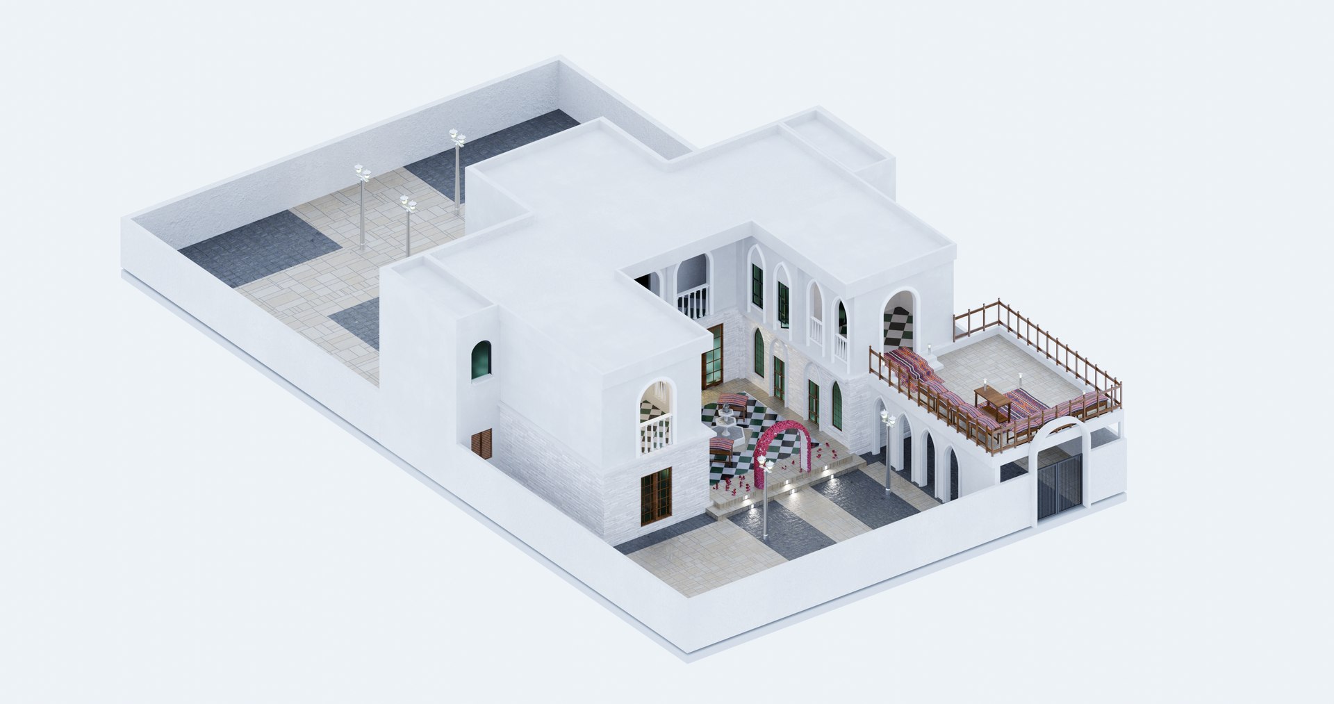 3D Andalusian House Model - TurboSquid 1906950