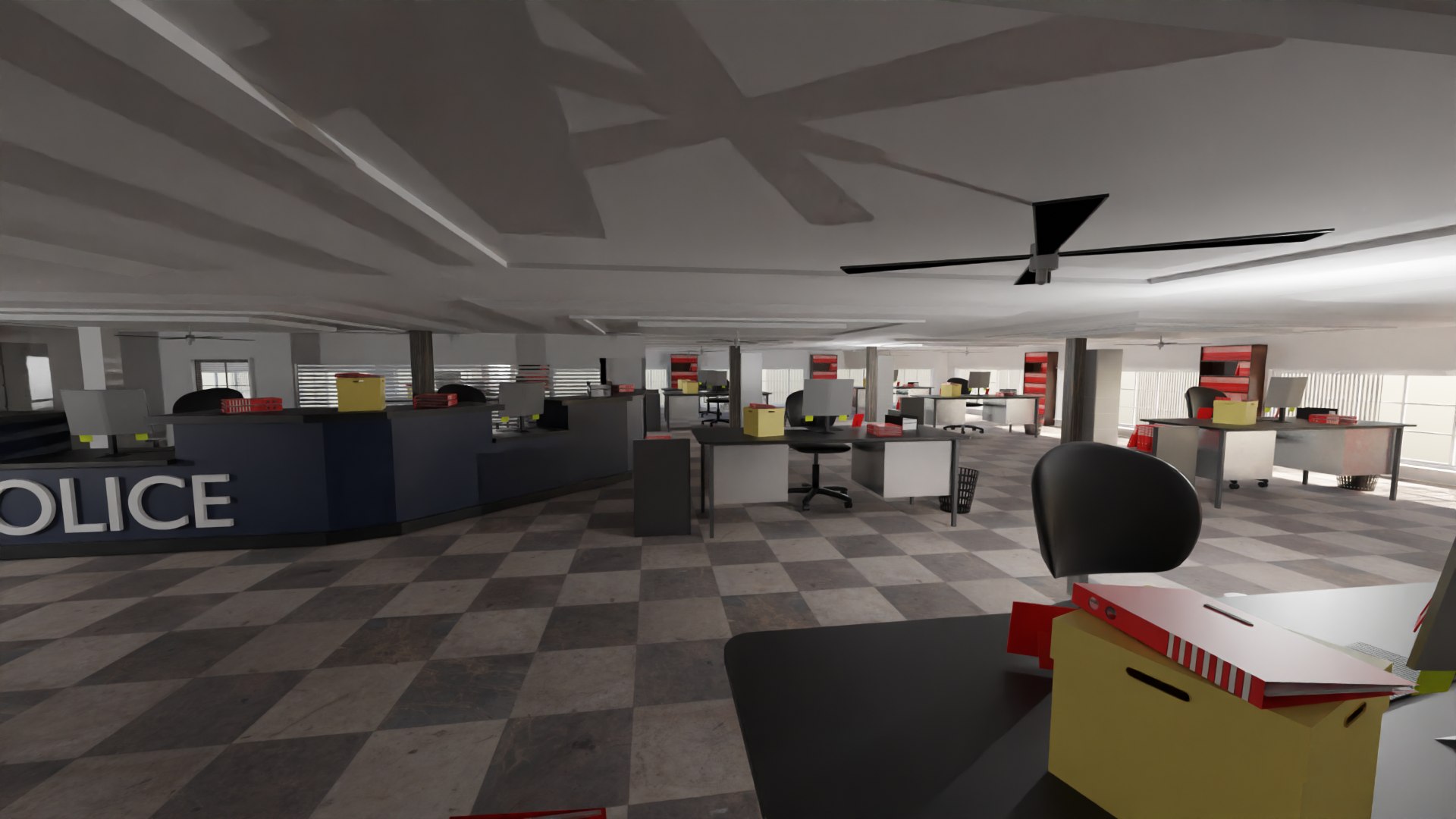 Police Station interior 3D model - TurboSquid 2158061