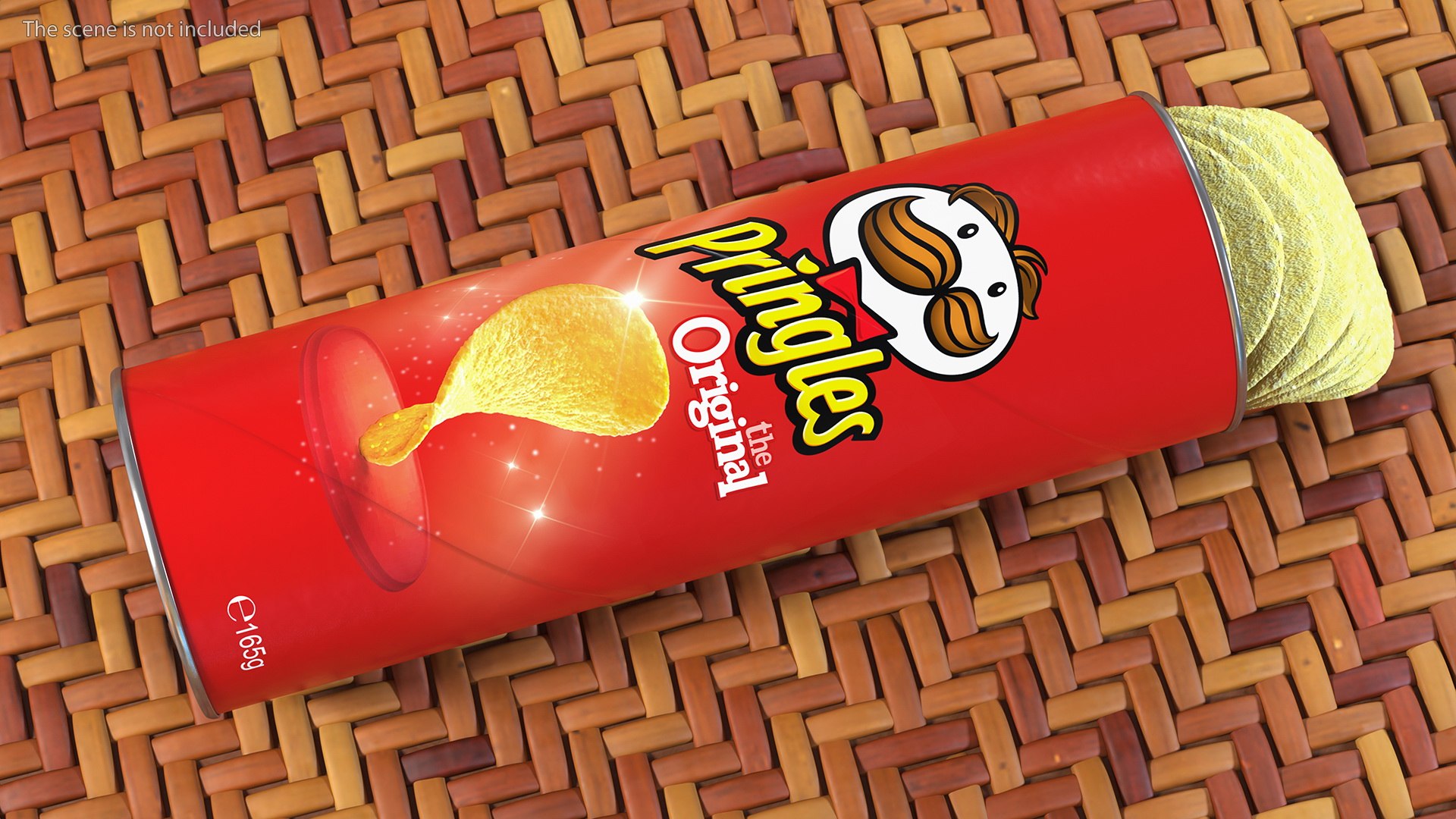 3D model Opened Tube of Pringles Original Potato Chips - TurboSquid 1747734