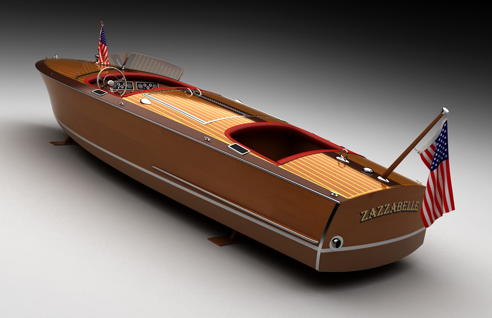 3D Chris Craft 1930s Runabout - TurboSquid 1871879