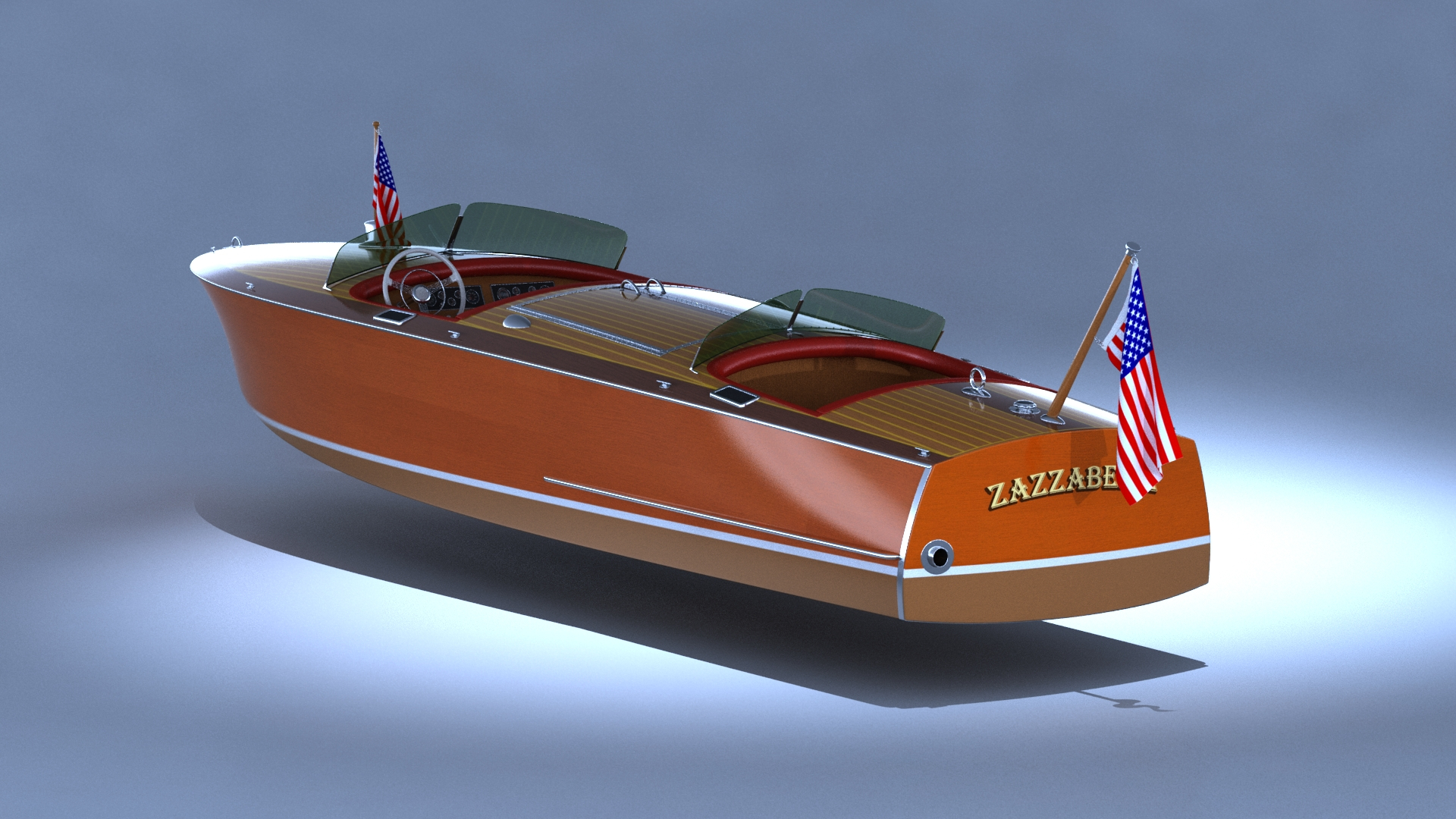 3D chris craft 1930s runabout - TurboSquid 1871879