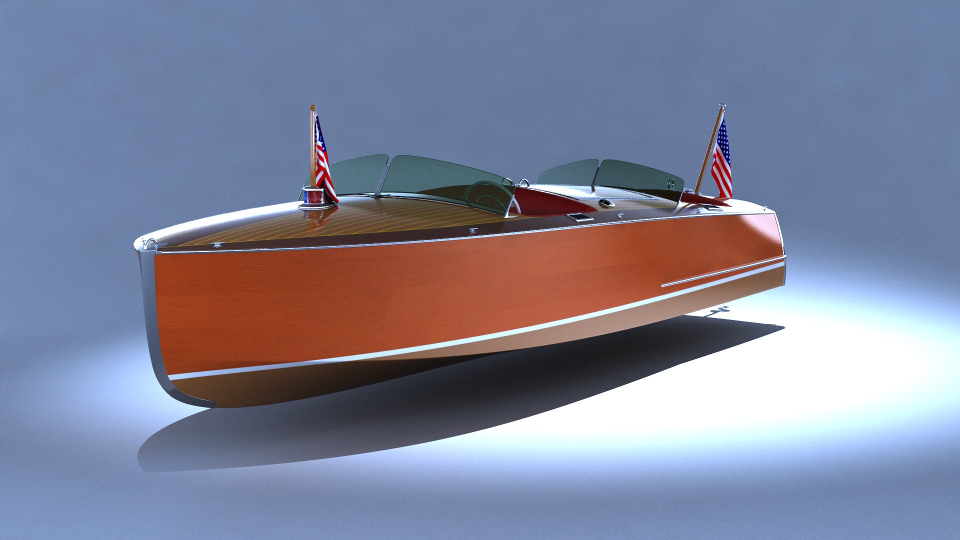 3D Chris Craft 1930s Runabout - TurboSquid 1871879