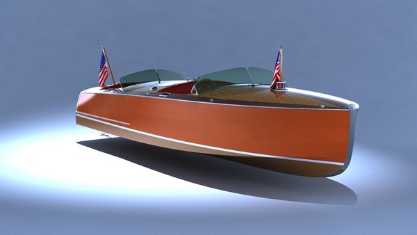 3D chris craft 1930s runabout - TurboSquid 1871879