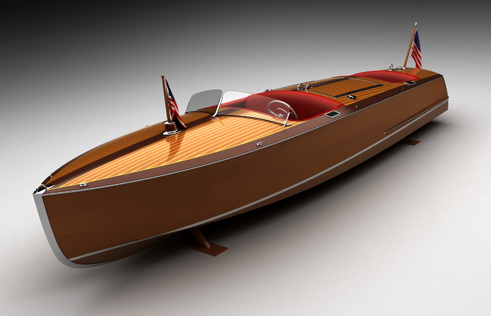 3D Chris Craft 1930s Runabout - TurboSquid 1871879