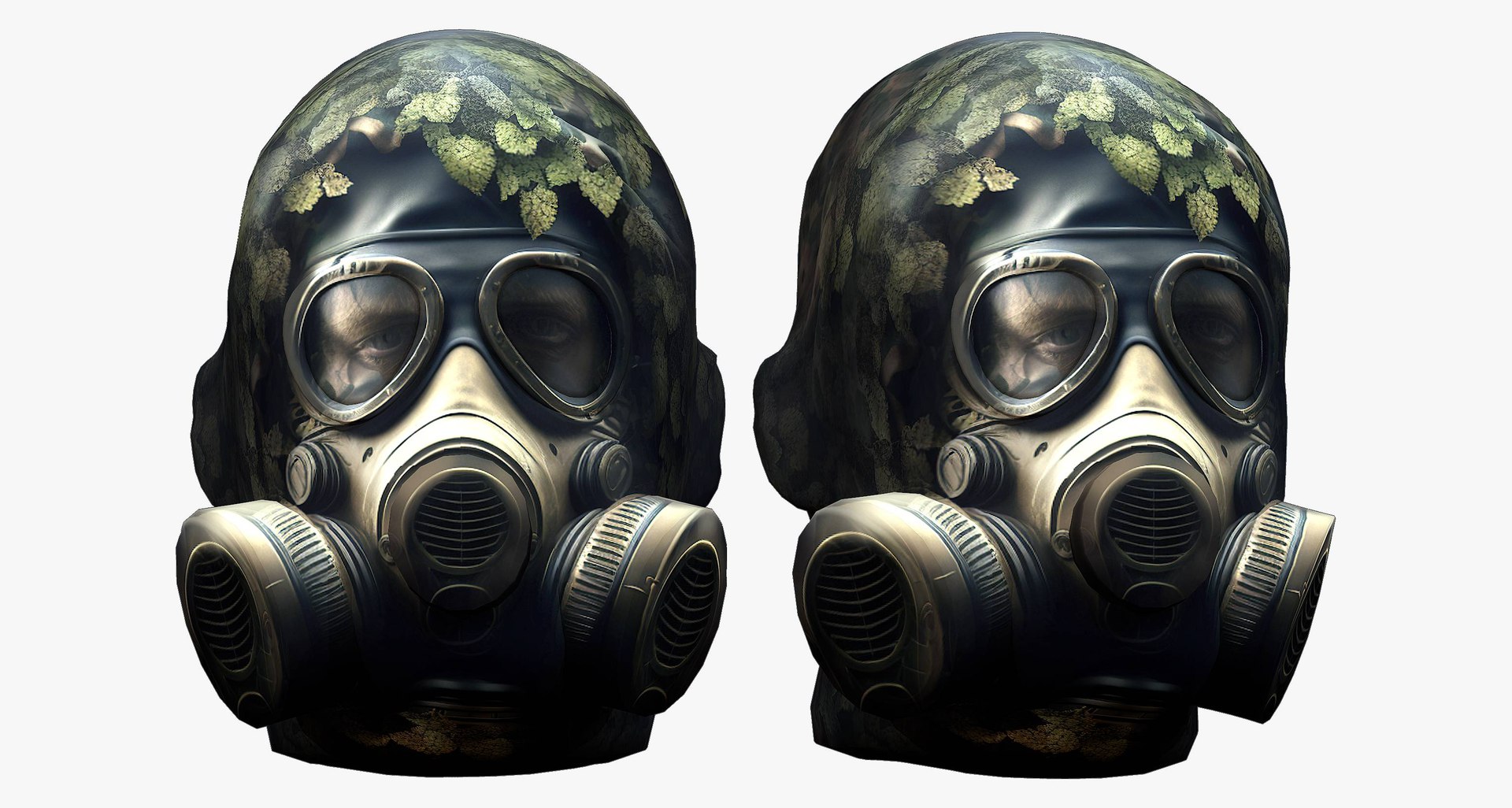 Gas Mask Protection Plastic Model - TurboSquid 2037403