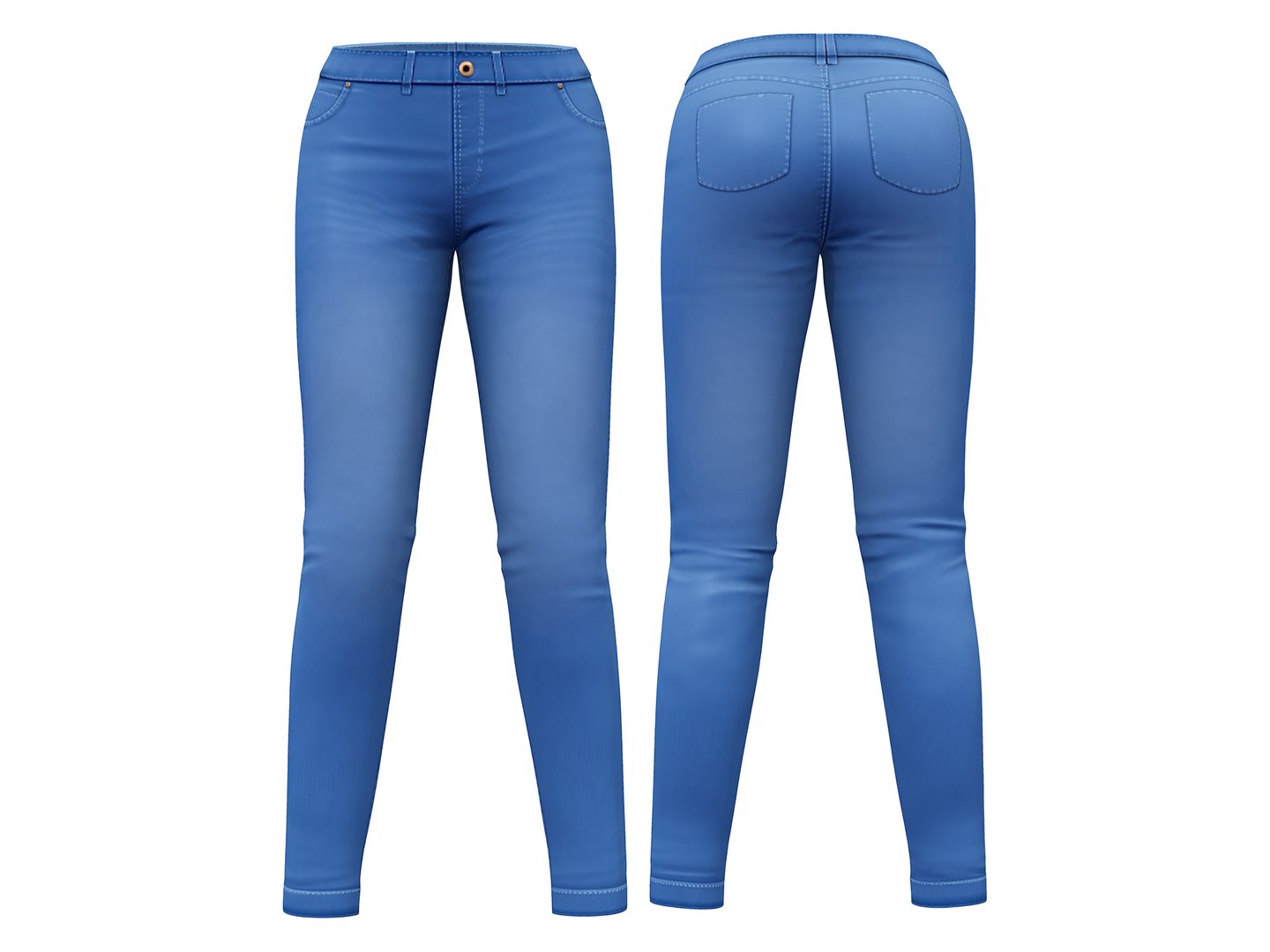 3D Women Denim Outfit model - TurboSquid 1983851