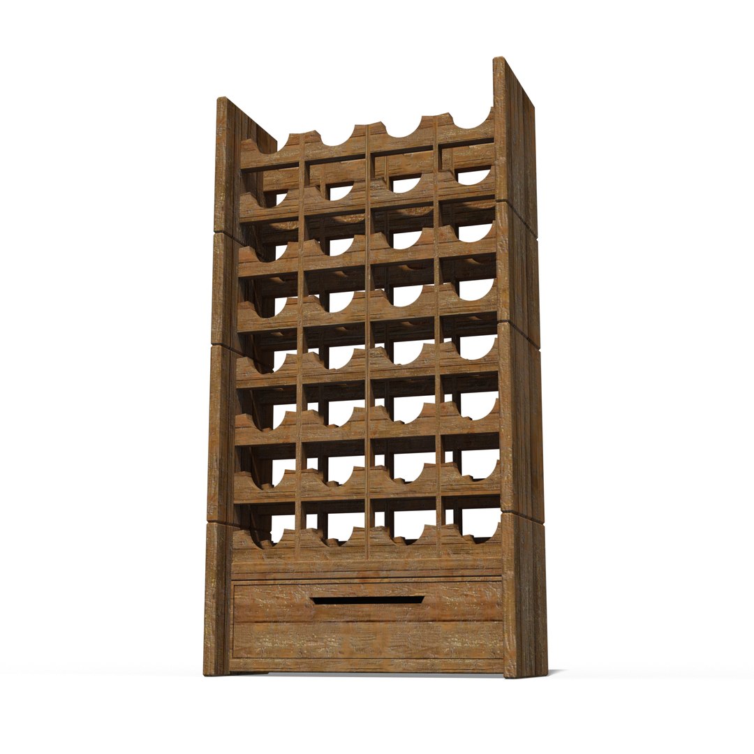 Wine Wood 3D Model - TurboSquid 1504680