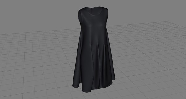 Trapeze Dress model - TurboSquid 1837838