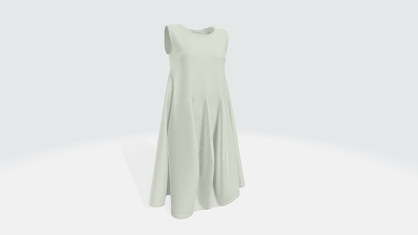 Trapeze Dress model - TurboSquid 1837838