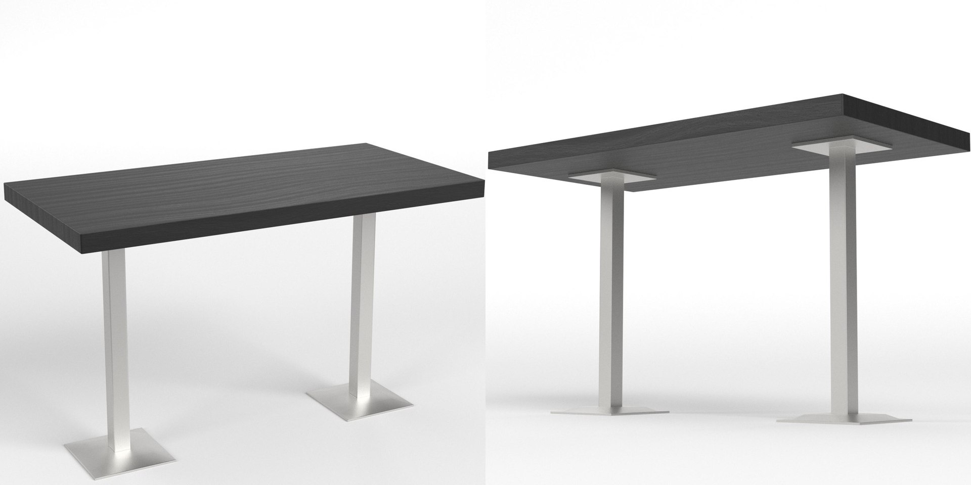 3D Double Bar Table 2 Model - TurboSquid 1938532