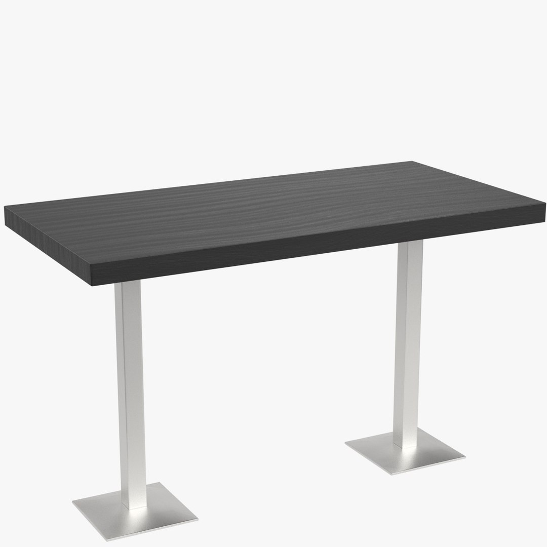 3D Double Bar Table 2 Model - TurboSquid 1938532