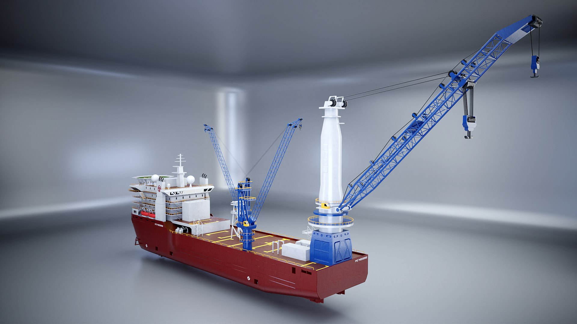 3D Crane Ship Model - TurboSquid 2200114