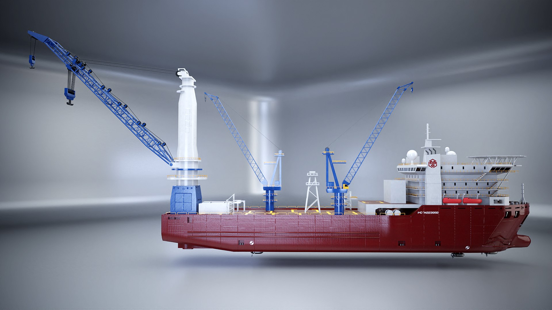 3D Crane Ship Model - TurboSquid 2200114