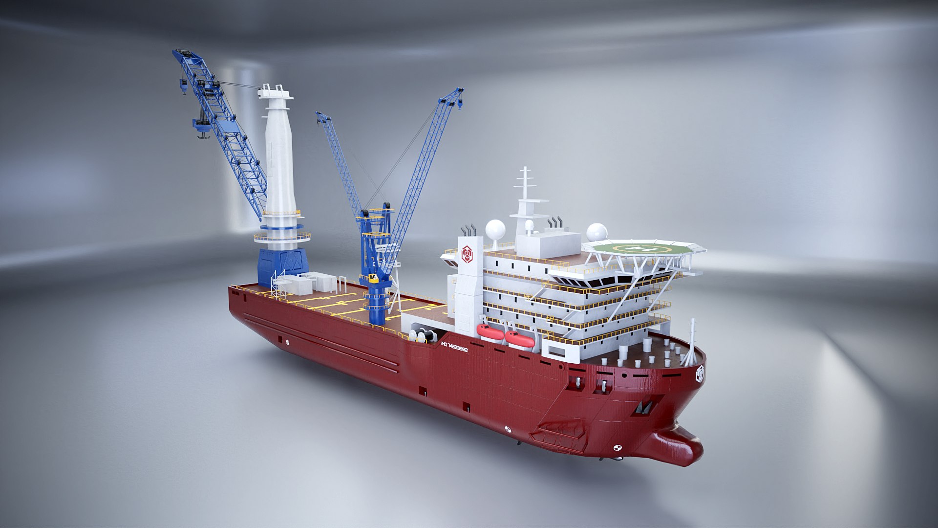 3D Crane Ship Model - TurboSquid 2200114