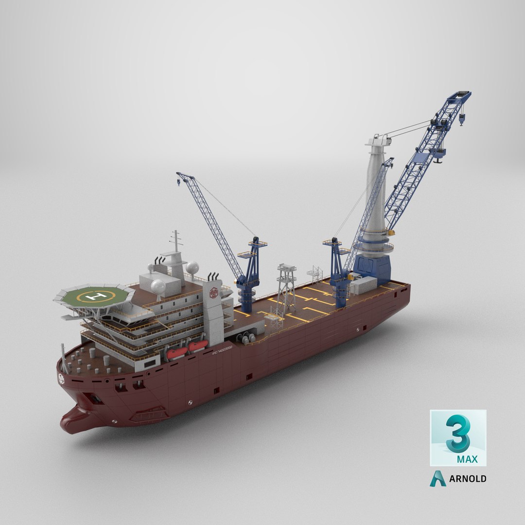 3D Crane Ship Model - TurboSquid 2200114