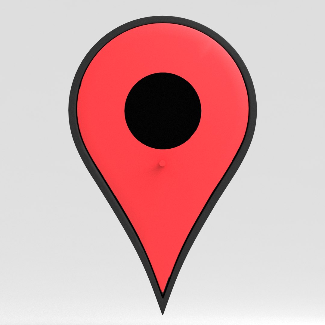 3d google pin - model