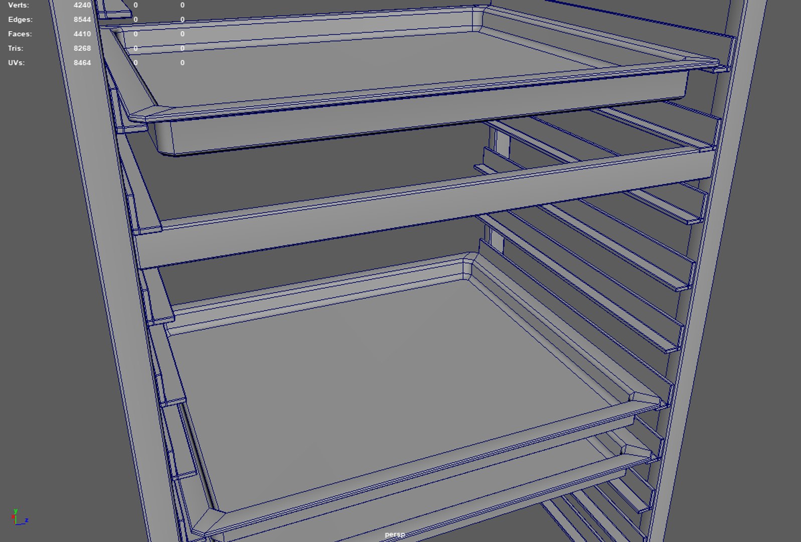 Tray Rack Trolley 3D Model - TurboSquid 1982989