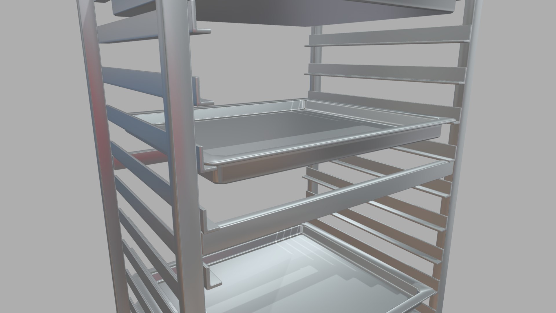 Tray Rack Trolley 3D Model - TurboSquid 1982989