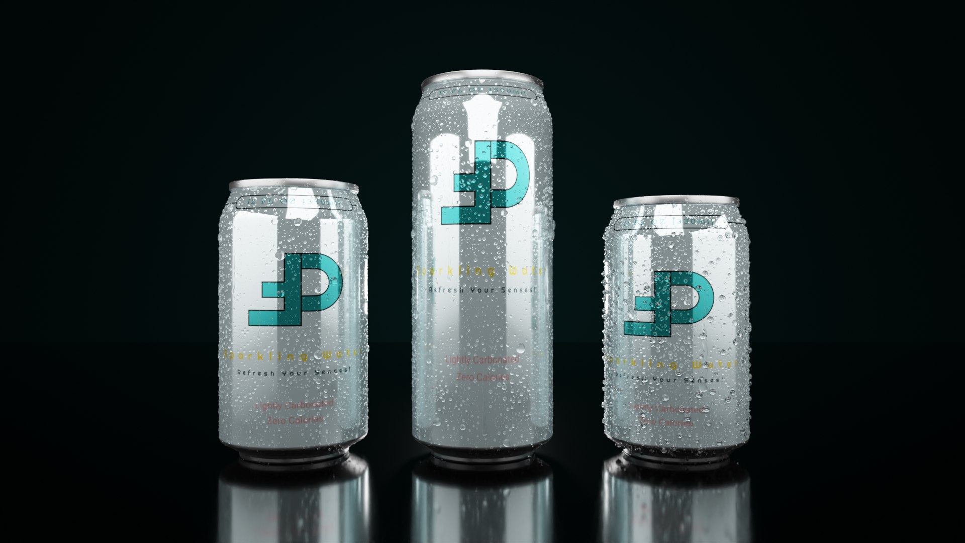 Regular Beverage Cans Set Open And Closed Tabs With Droplets 3D ...