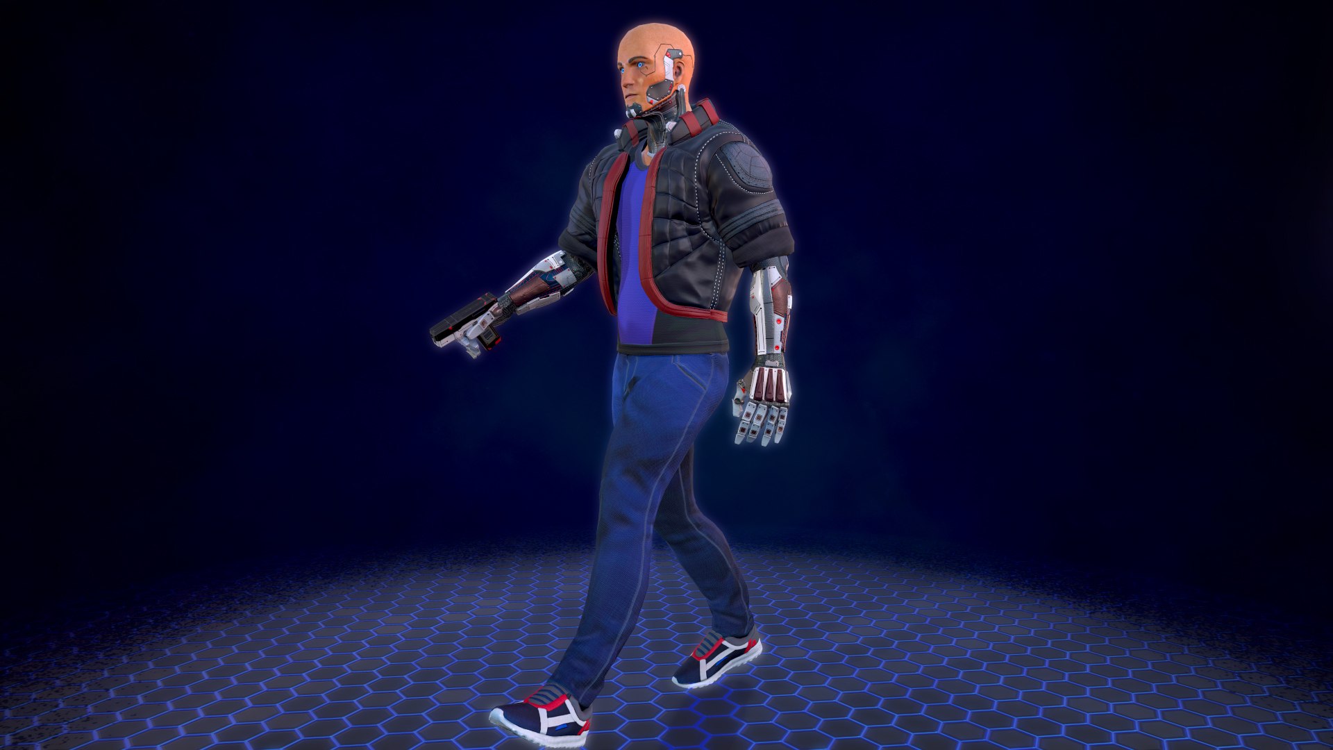 Cyberpunk Character 3D Model - TurboSquid 1605500