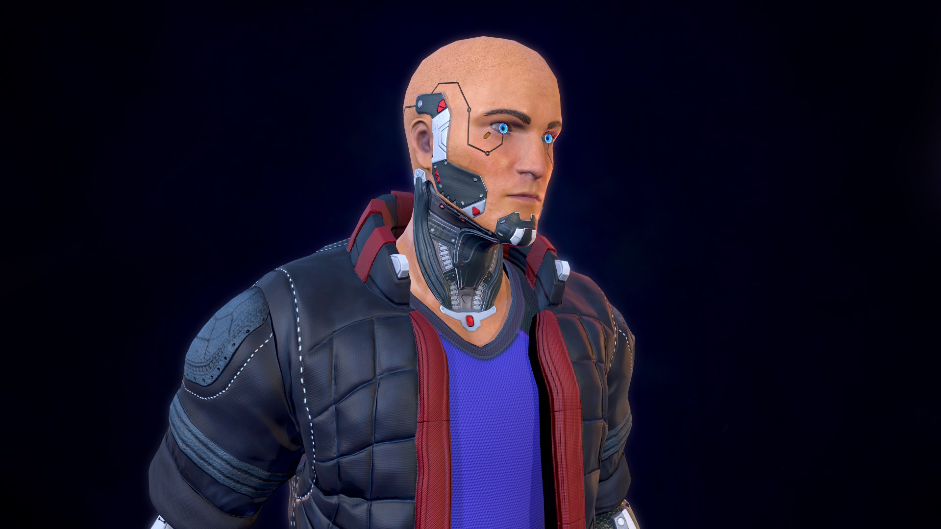 Cyberpunk Character 3D Model - TurboSquid 1605500