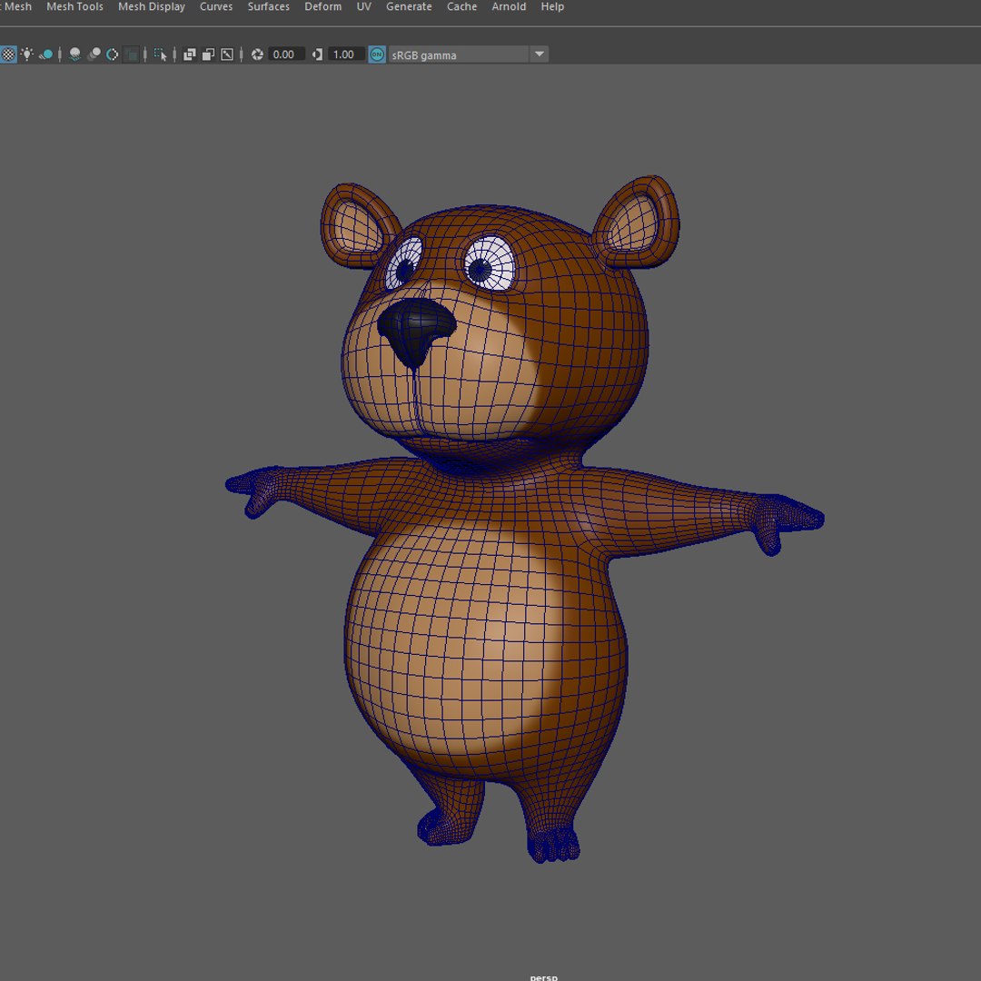 3D Bear Cartoon Model - TurboSquid 1656230