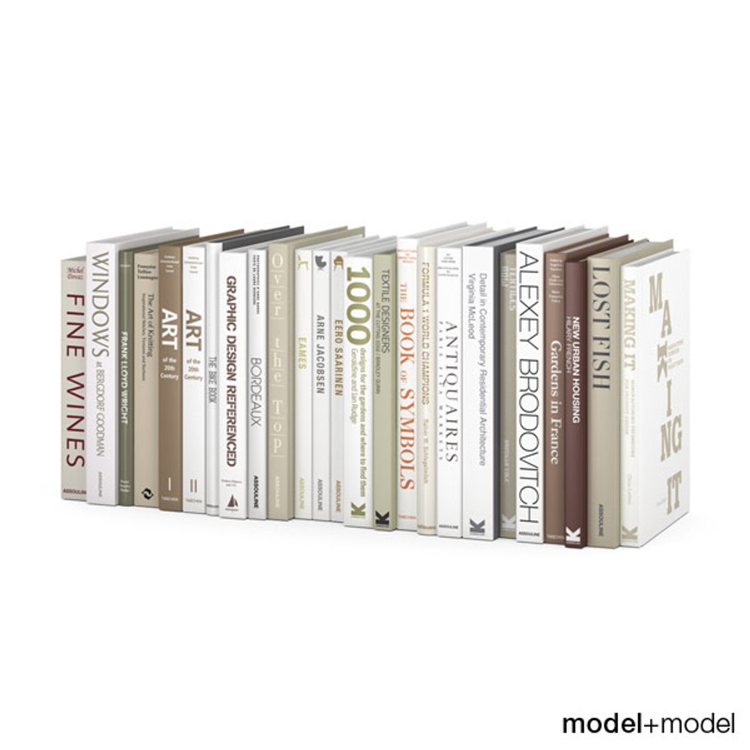 3ds Max Books Customizable Design Set