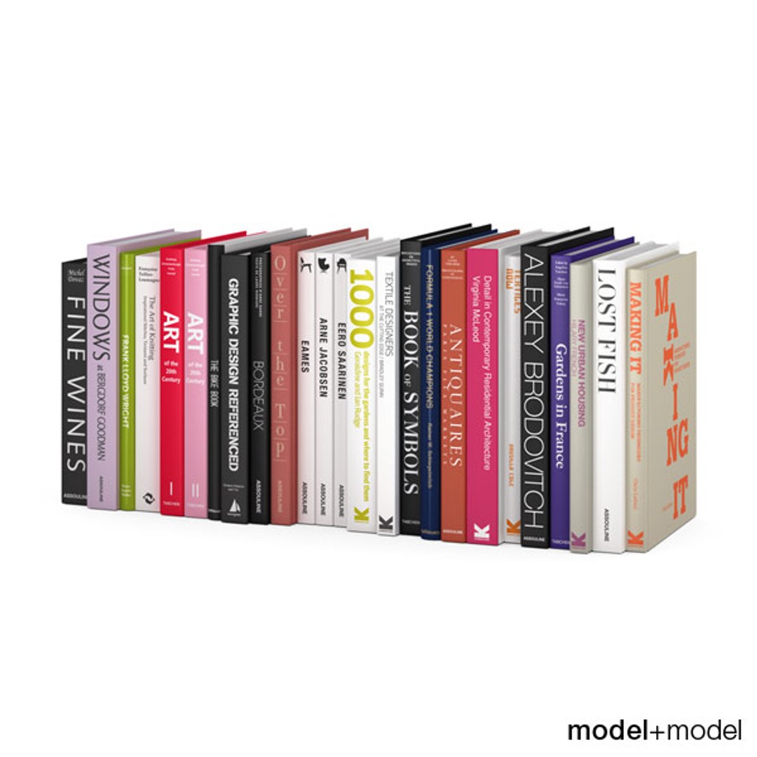 3ds Max Books Customizable Design Set