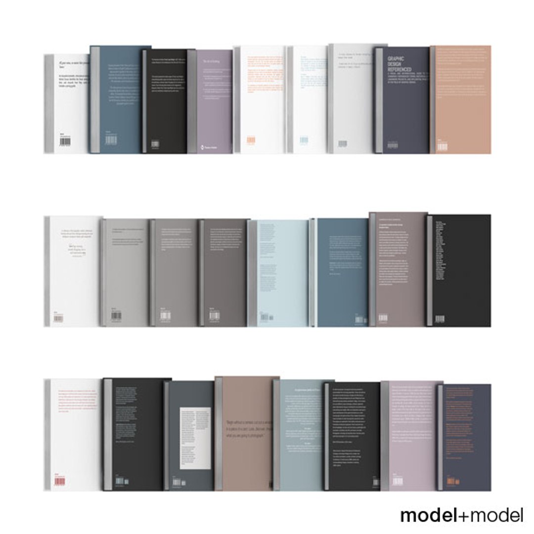 3ds Max Books Customizable Design Set