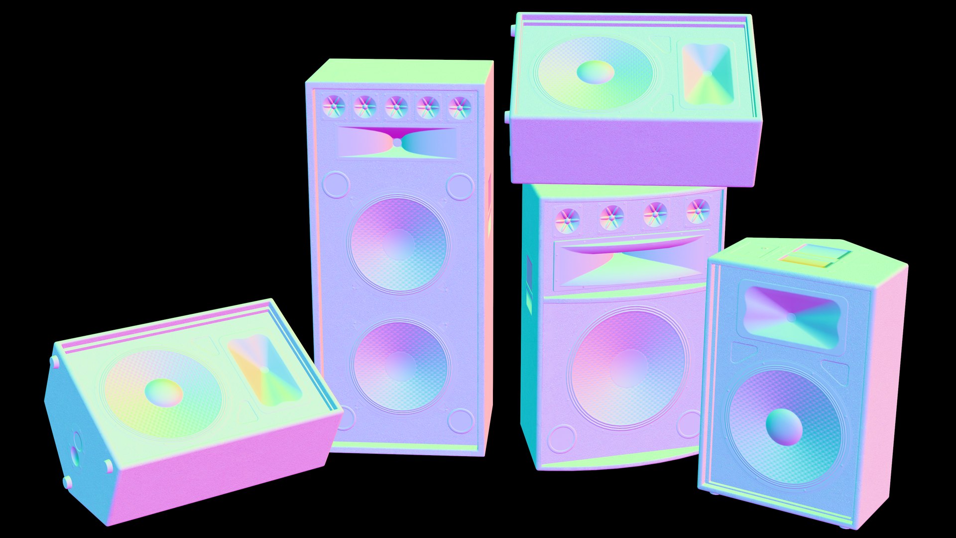 Speaker - Game Ready Props Low-poly 3D Model 3D Model - TurboSquid 2035392