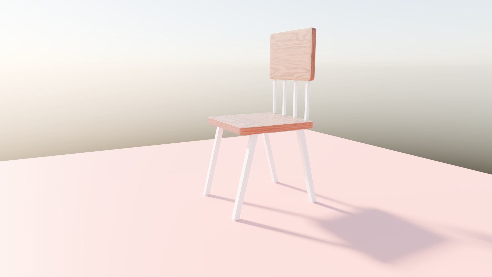 Modern Wooden Chair With Back Rest 3D Model - TurboSquid 2231649