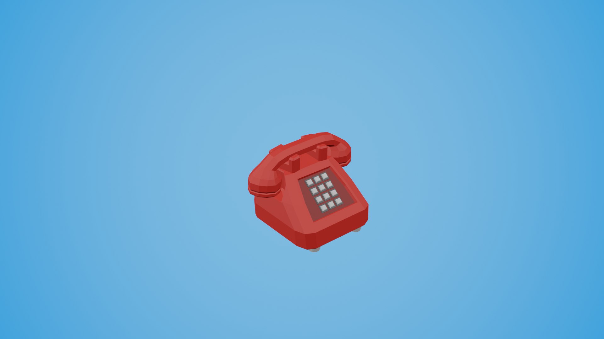 3D Rotary House Phone with Buttons model - TurboSquid 1918586