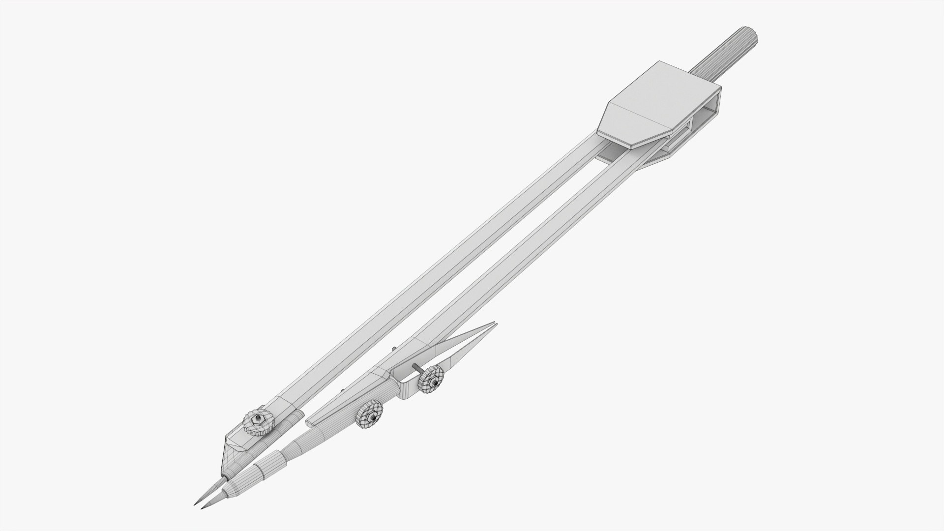 Drafting Compass 02 3D model - TurboSquid 1754281