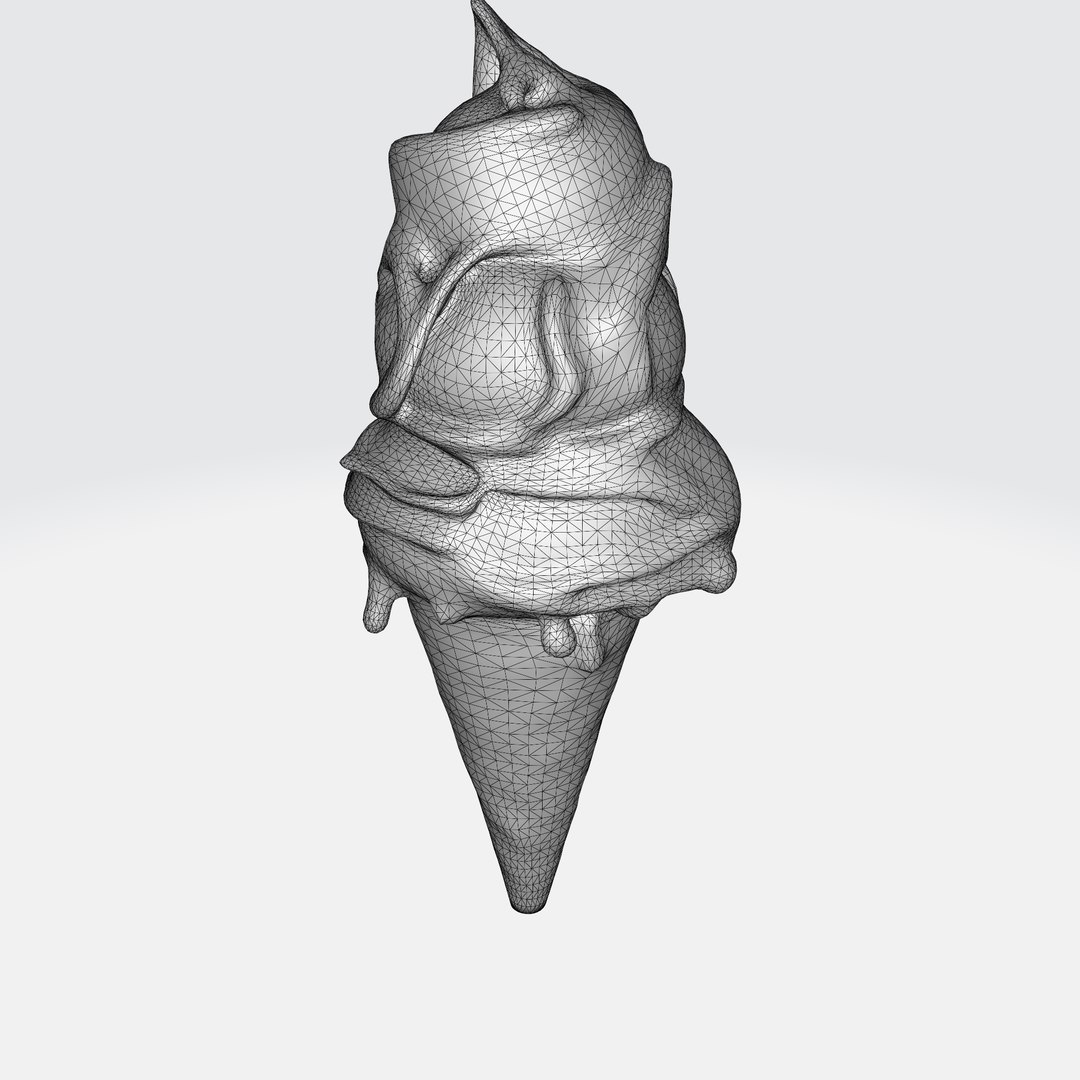 Ice Cream Cone 3D Model - TurboSquid 2275742