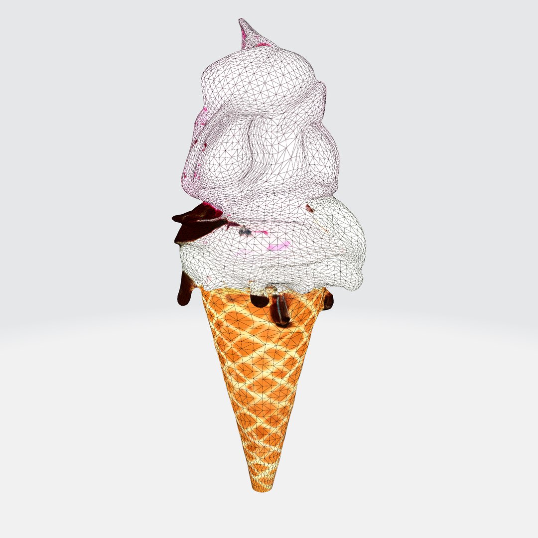 Ice Cream Cone 3D Model - TurboSquid 2275742