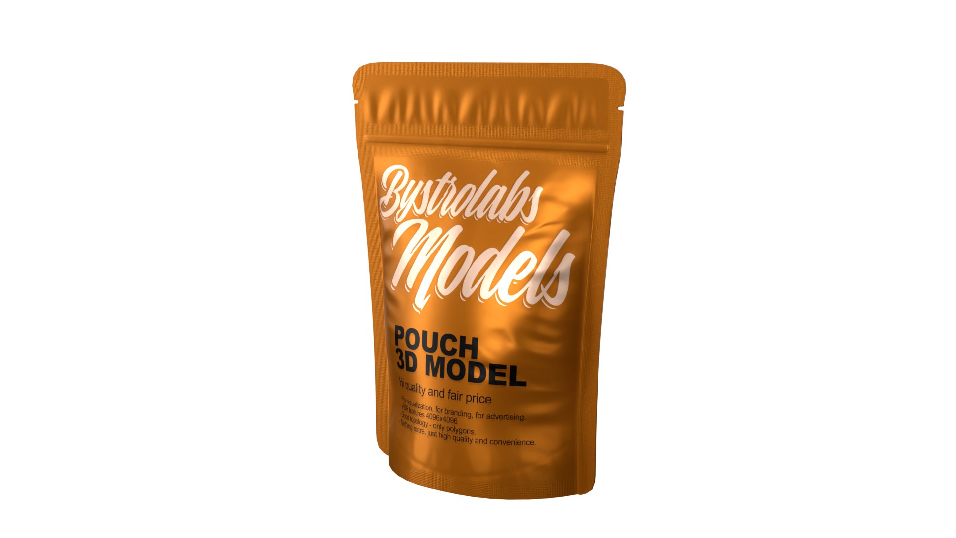 Food Pouch Bag Model - TurboSquid 2277465