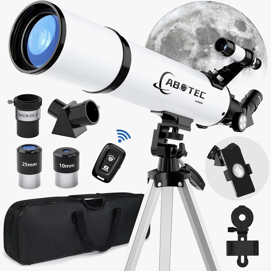 Telescope 80mm Aperture Telescopes For Adults Astronomy Kids Beginners ...