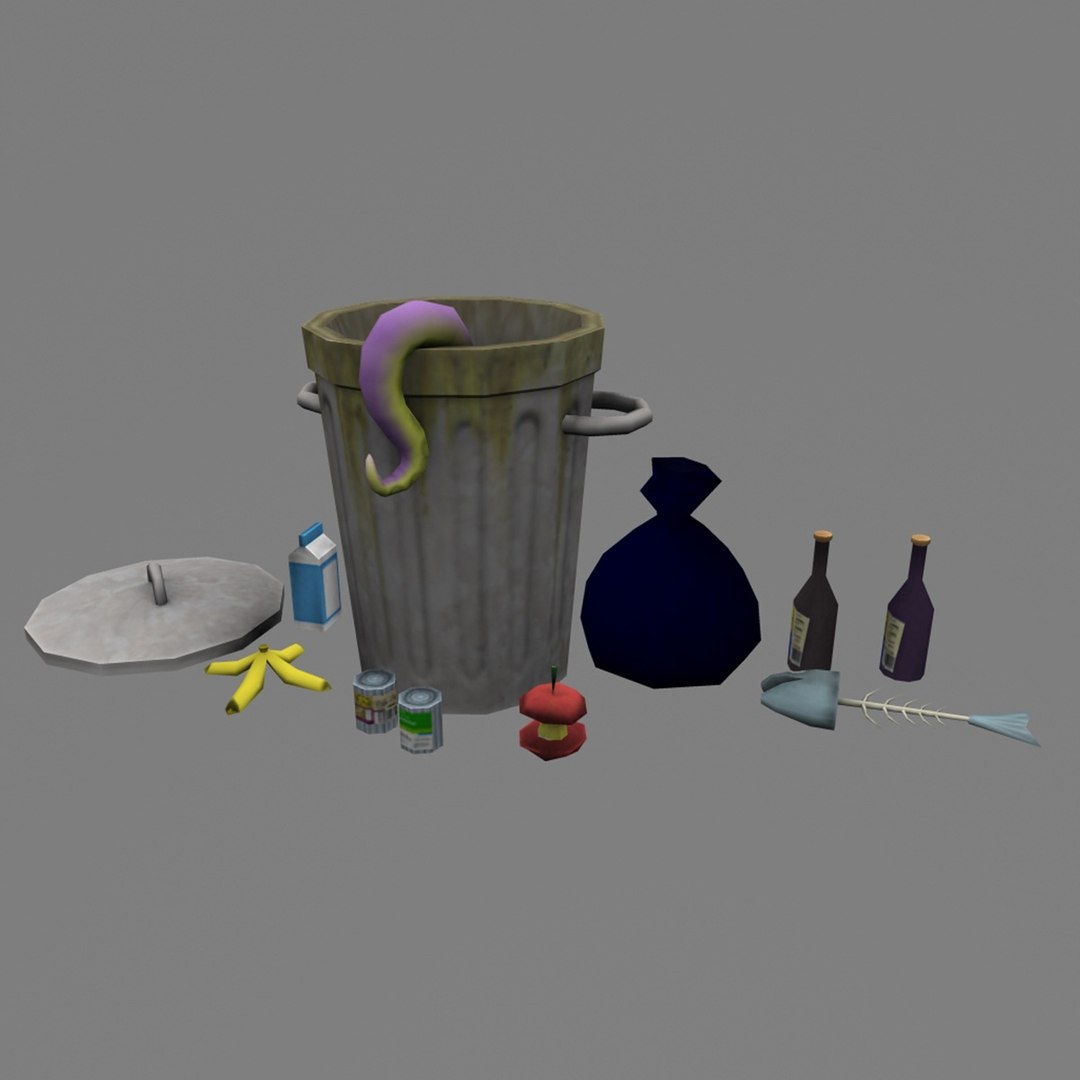 Trash Garbage Games 3d Obj
