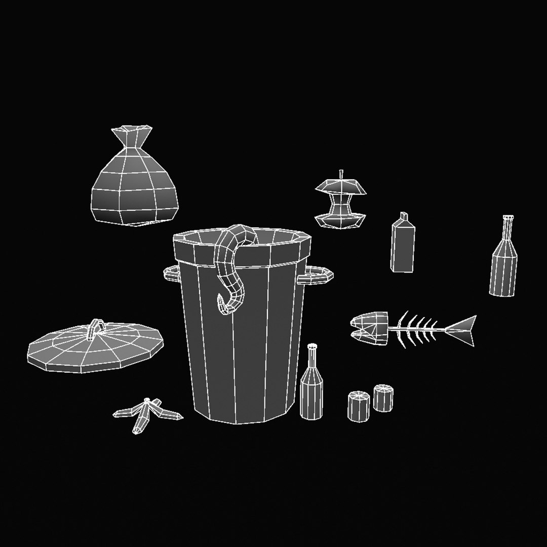 Trash Garbage Games 3d Obj