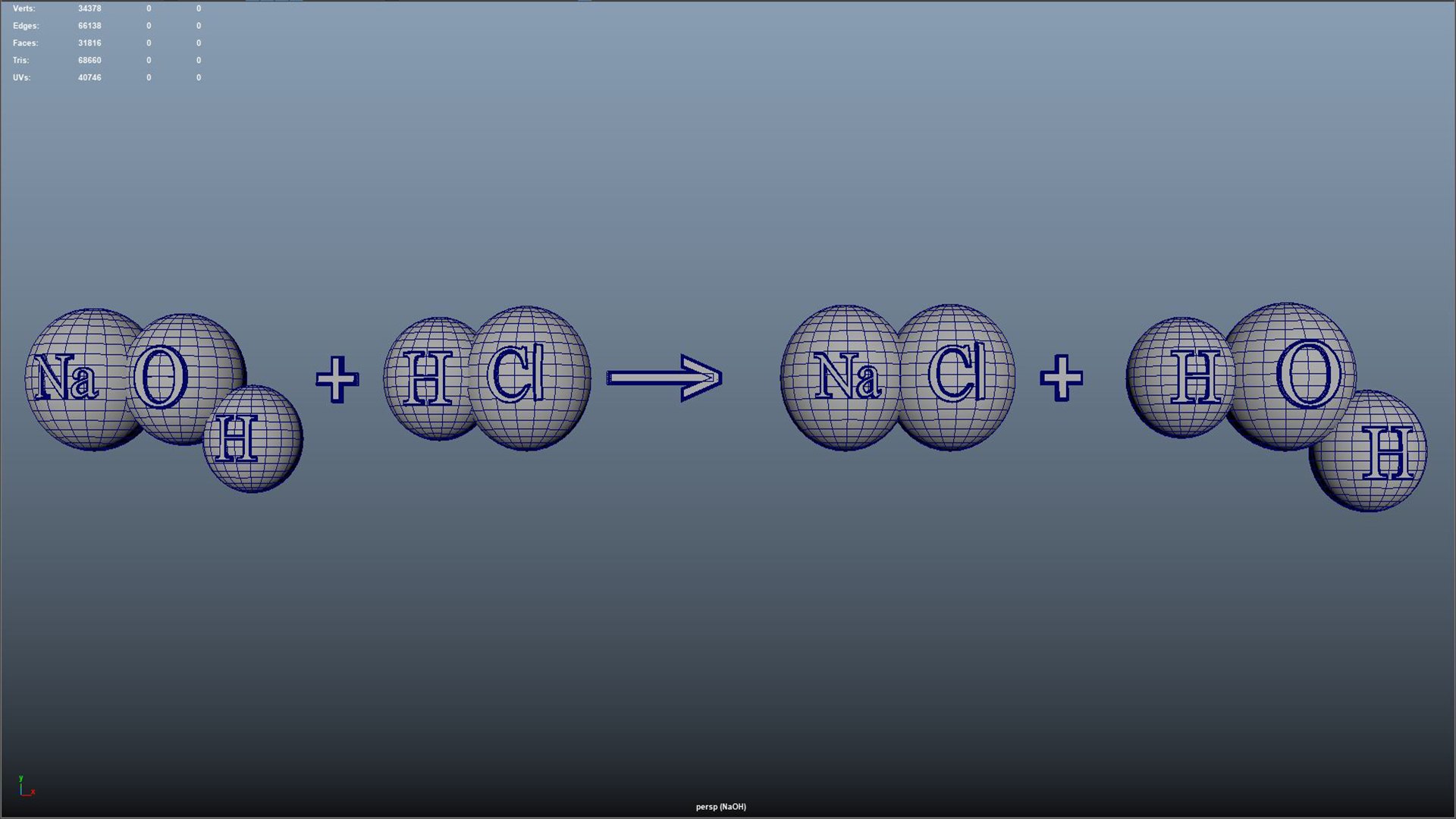 Neutralization Reaction 3D - TurboSquid 2337666
