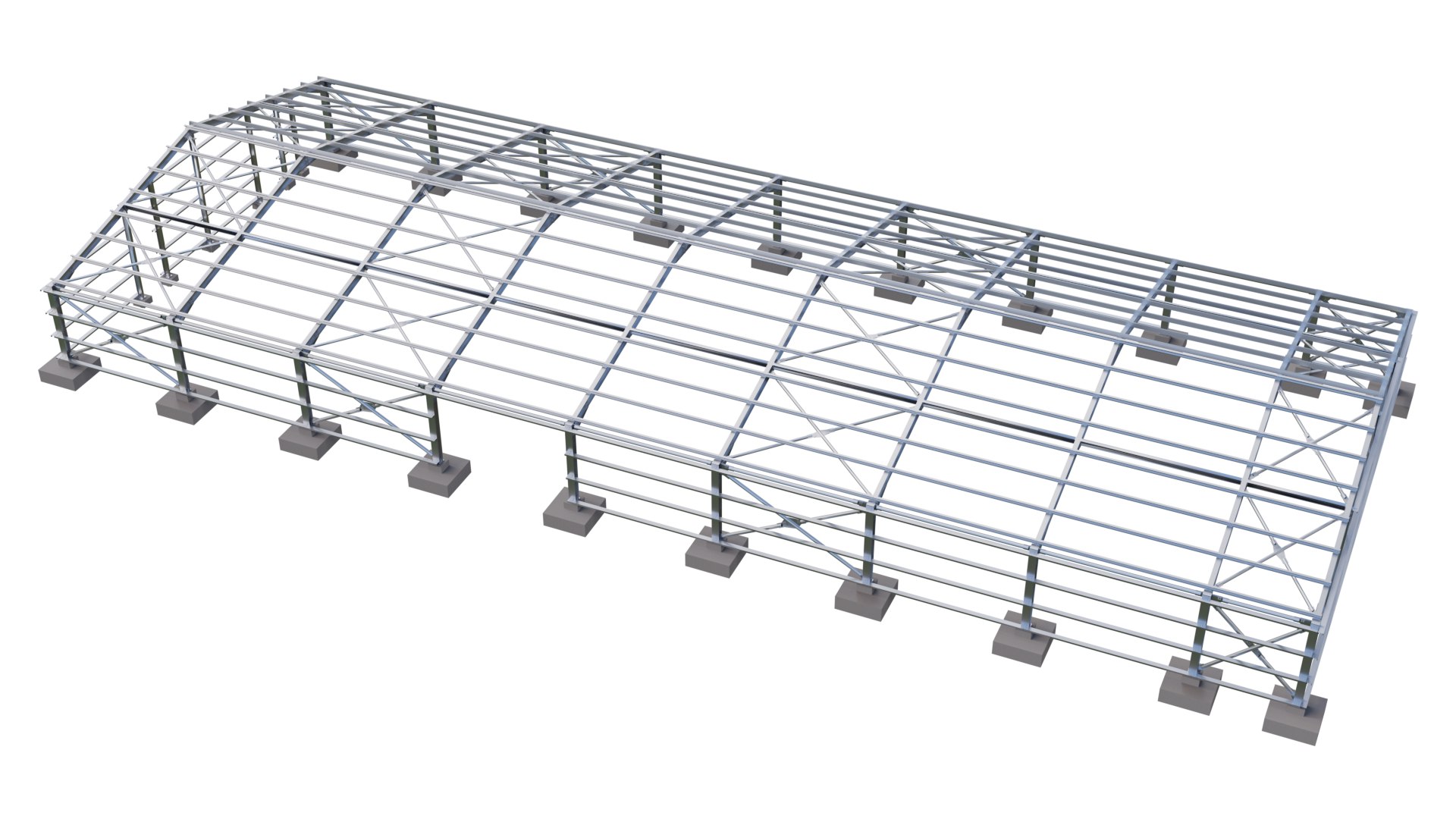 Steel Structure Building Model - TurboSquid 1687946