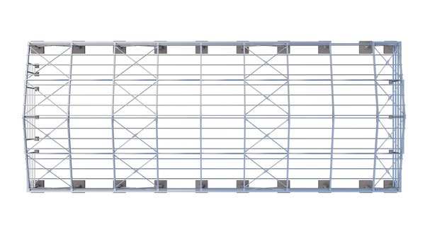 Steel structure building model - TurboSquid 1687946