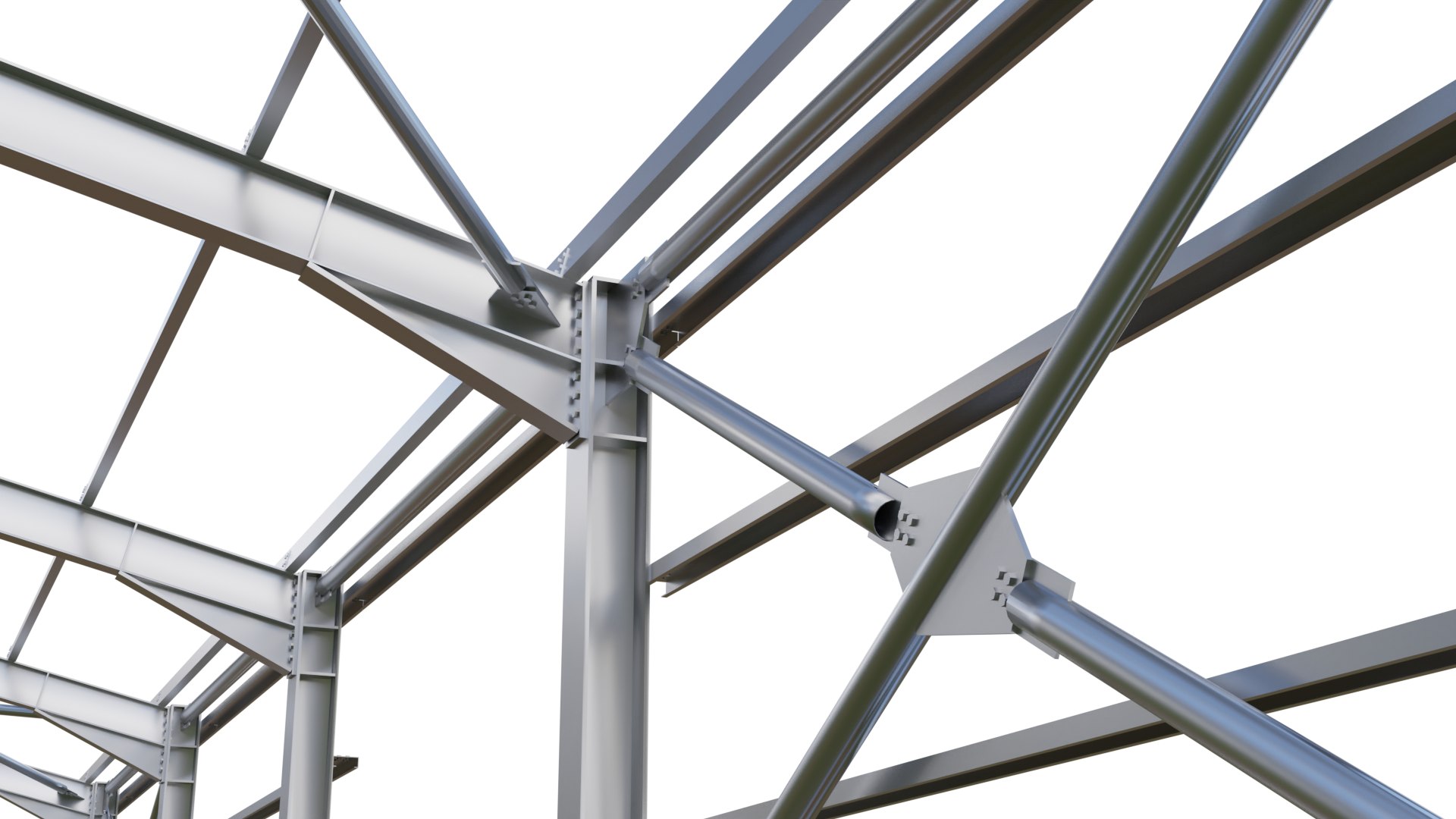 Steel Structure Building Model - TurboSquid 1687946