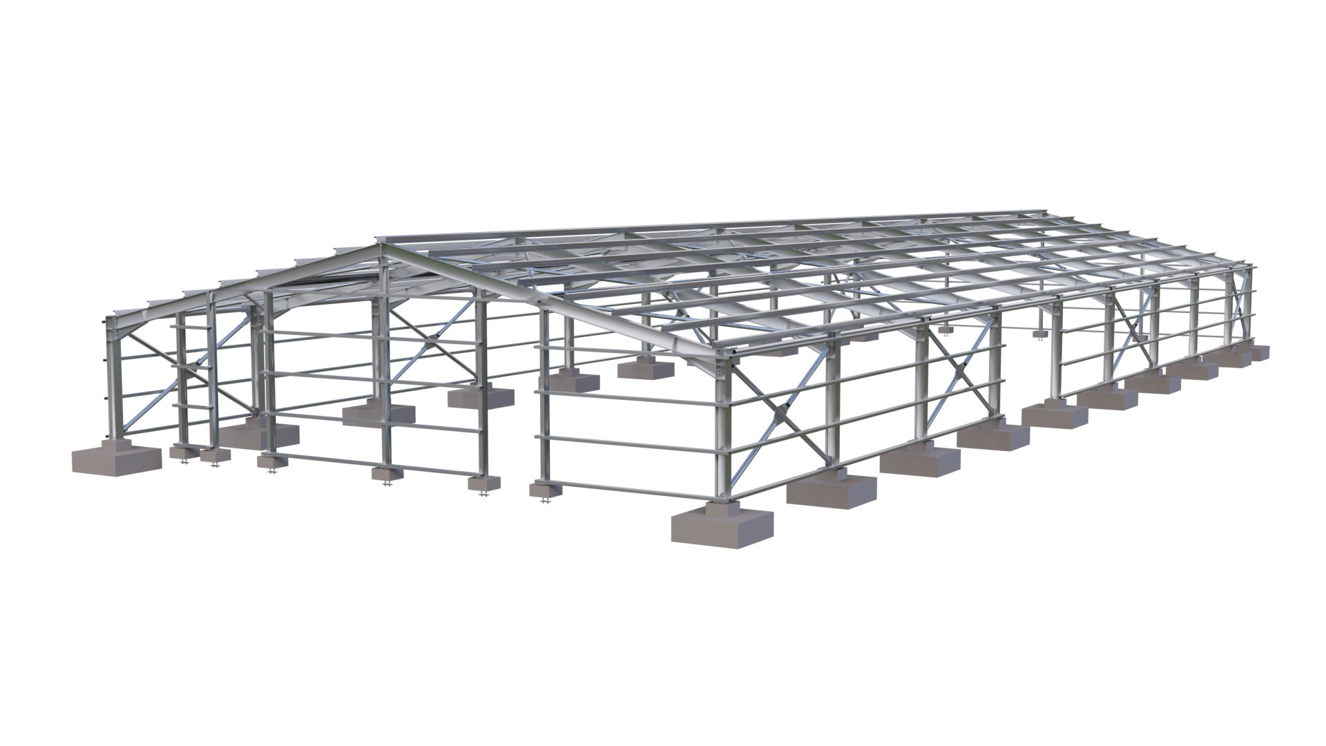 Steel structure building model - TurboSquid 1687946