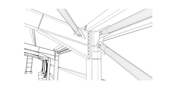 Steel structure building model - TurboSquid 1687946