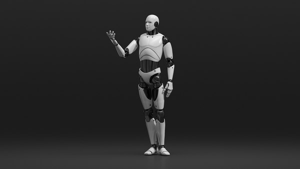 modèle 3D de Pose de poète masculin robot humanoïde - TurboSquid 2094967