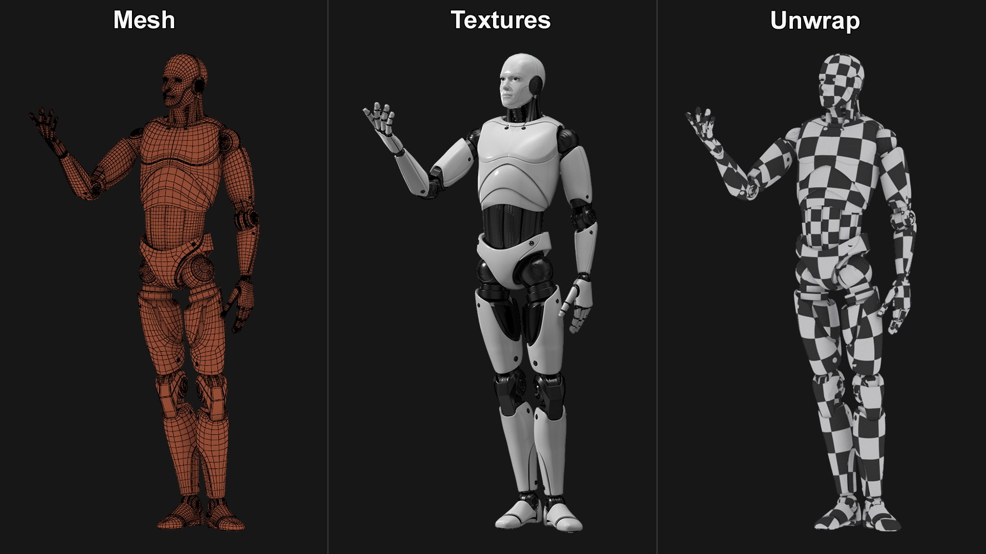3D Humanoid Robot Male Poet Pose model - TurboSquid 2094967